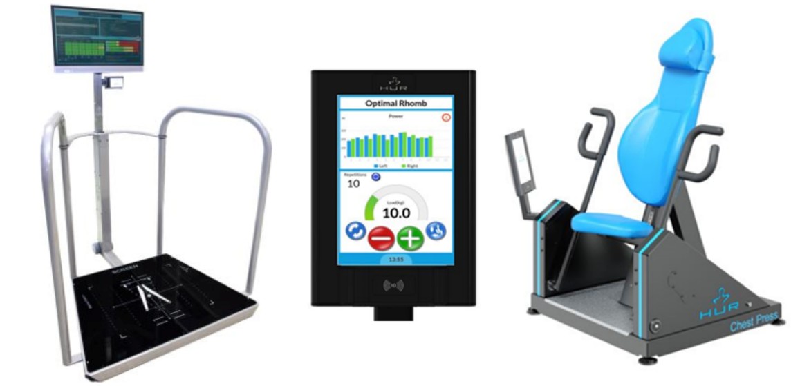 WHY HUR Computerized training 100g and 1kg increments Range Limiters